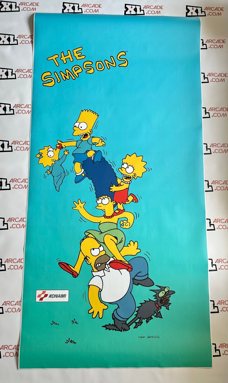 The Simpsons Side Art W/ Gradient - Etsy