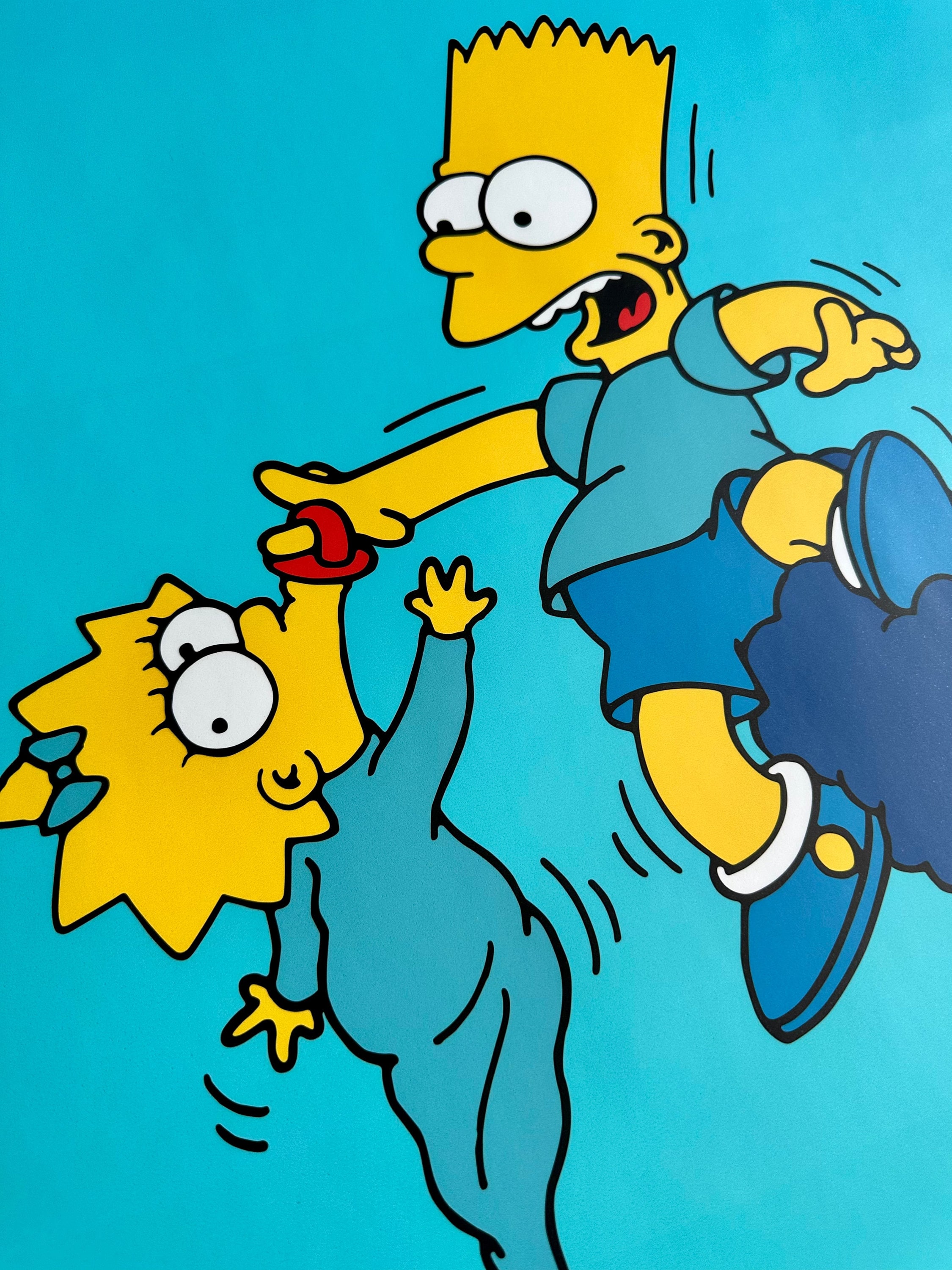 The Simpsons Side Art W/ Gradient - Etsy