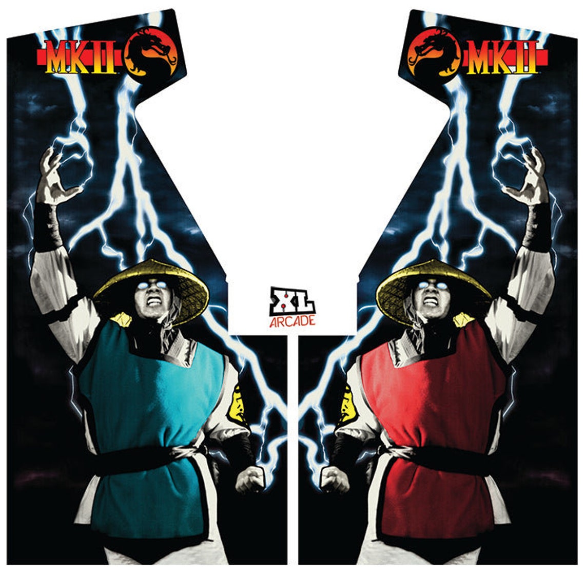 Mortal Kombat 2 Player 2 Red Raiden Side Art - Etsy