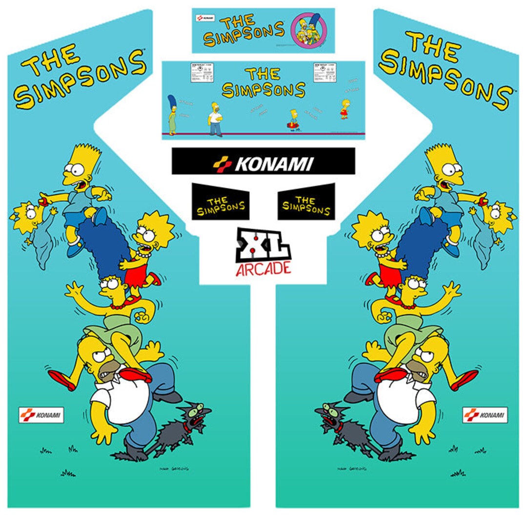 The Simpsons Complete Art Kit W/ Gradient - Etsy