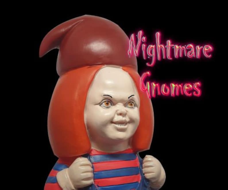 Nightmare Gnomes Horror Movie Lawn Gnome Charles | Etsy