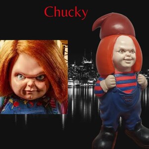 Nightmare Gnomes Horror Movie Lawn Gnome Chucky Halloween - Etsy