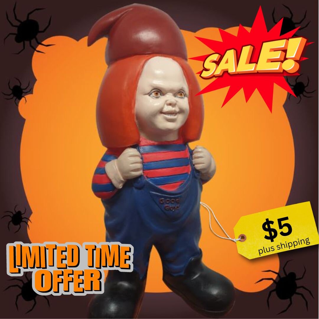 Nightmare Gnomes Horror Movie Lawn Gnome Chucky Halloween - Etsy