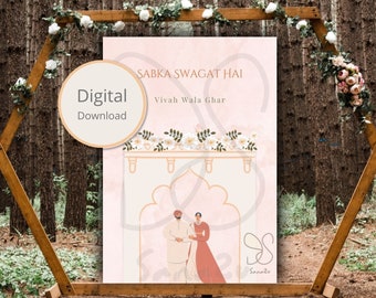 Wedding Swagat Sign - Etsy