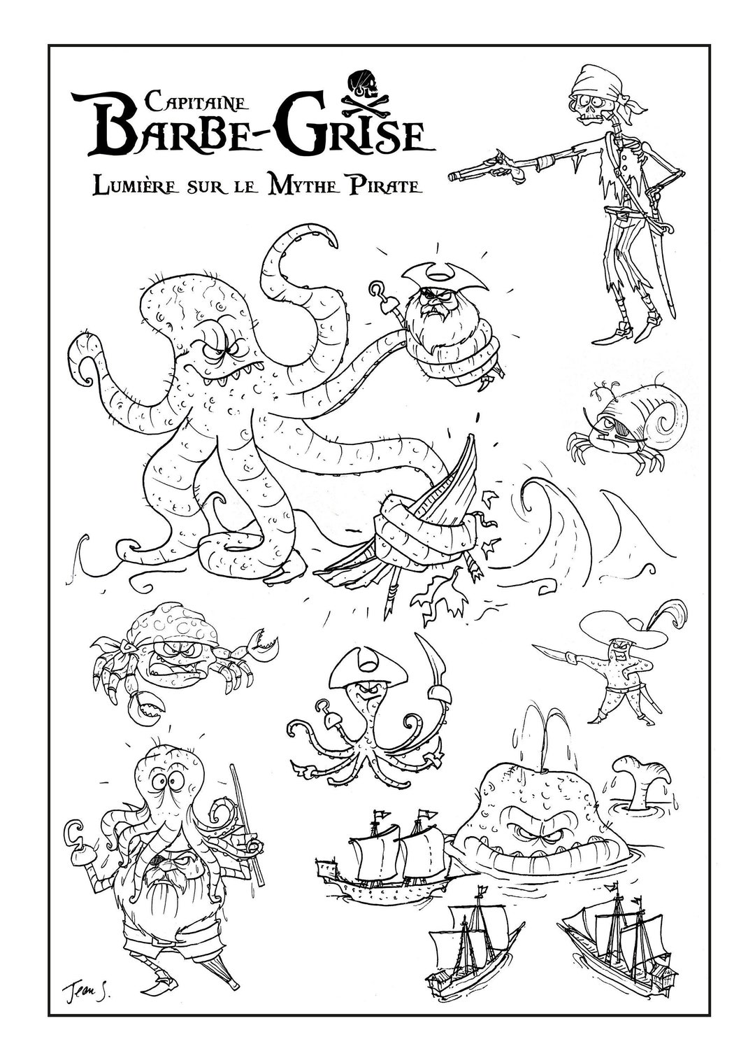 Greybeard Pirate Myth Poster - Etsy