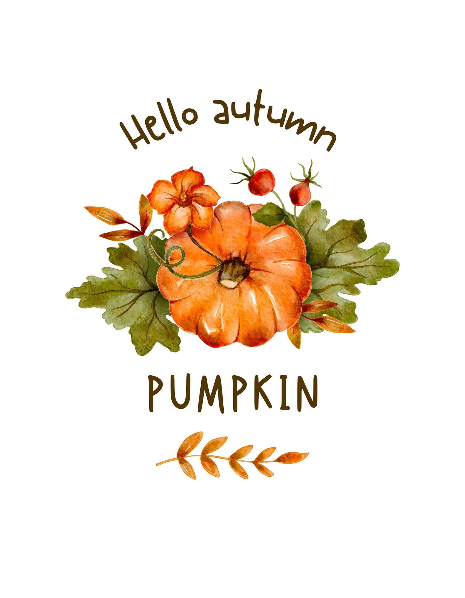 Hello Autumn Poster - Etsy
