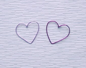 Single Wire Heart Wire Heart Decoration - Etsy