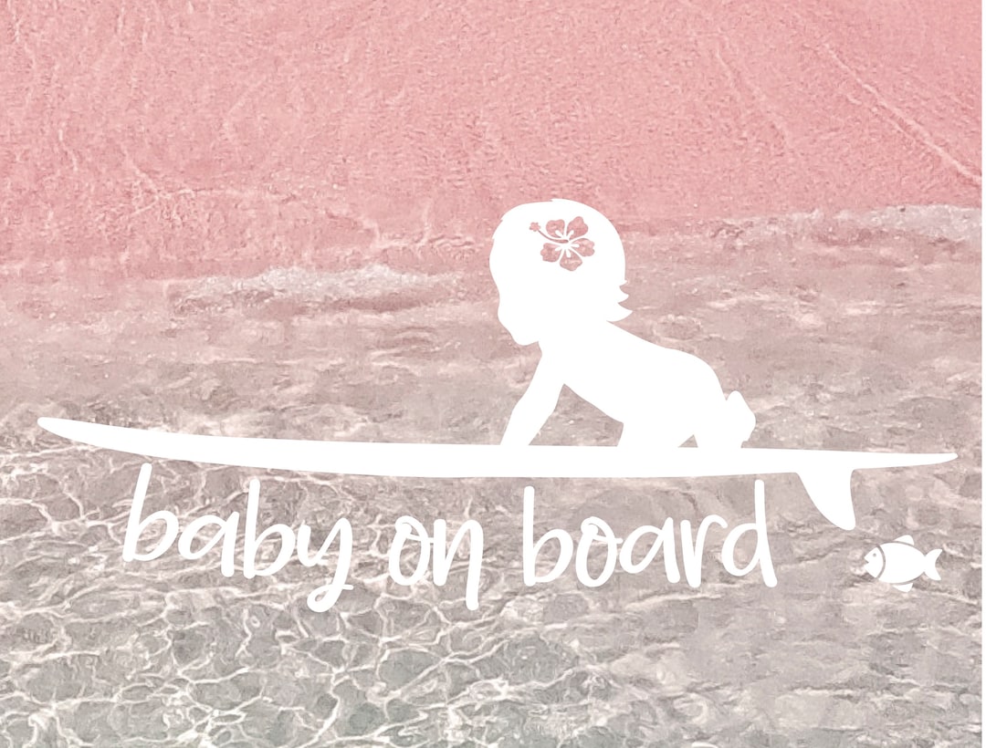 Baby on Board! • Surfboard! Baby on Surfboard! - Etsy