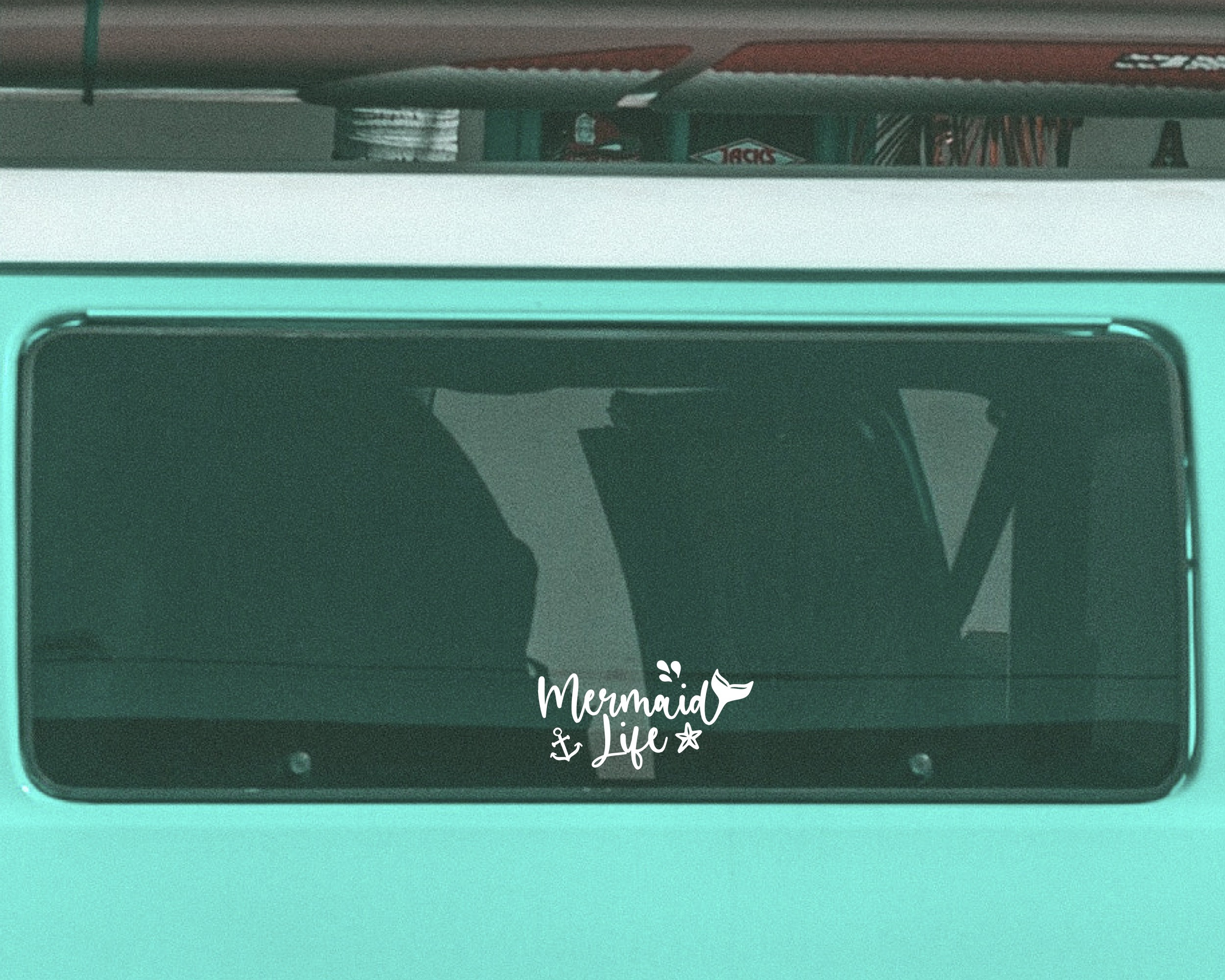 Mermaid Life • Holographic Decal in Blue - Etsy