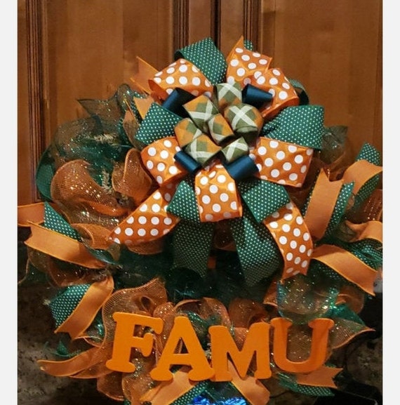 famu decor famu rattlers Florida A&M wreath,FAMU wreath famu wreath for ...