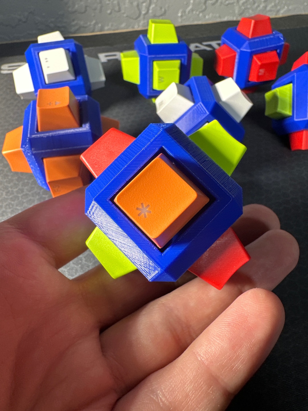 6 Key Mechanical Fidget Cube Assorted Mechanical Keyboard Switches - Etsy