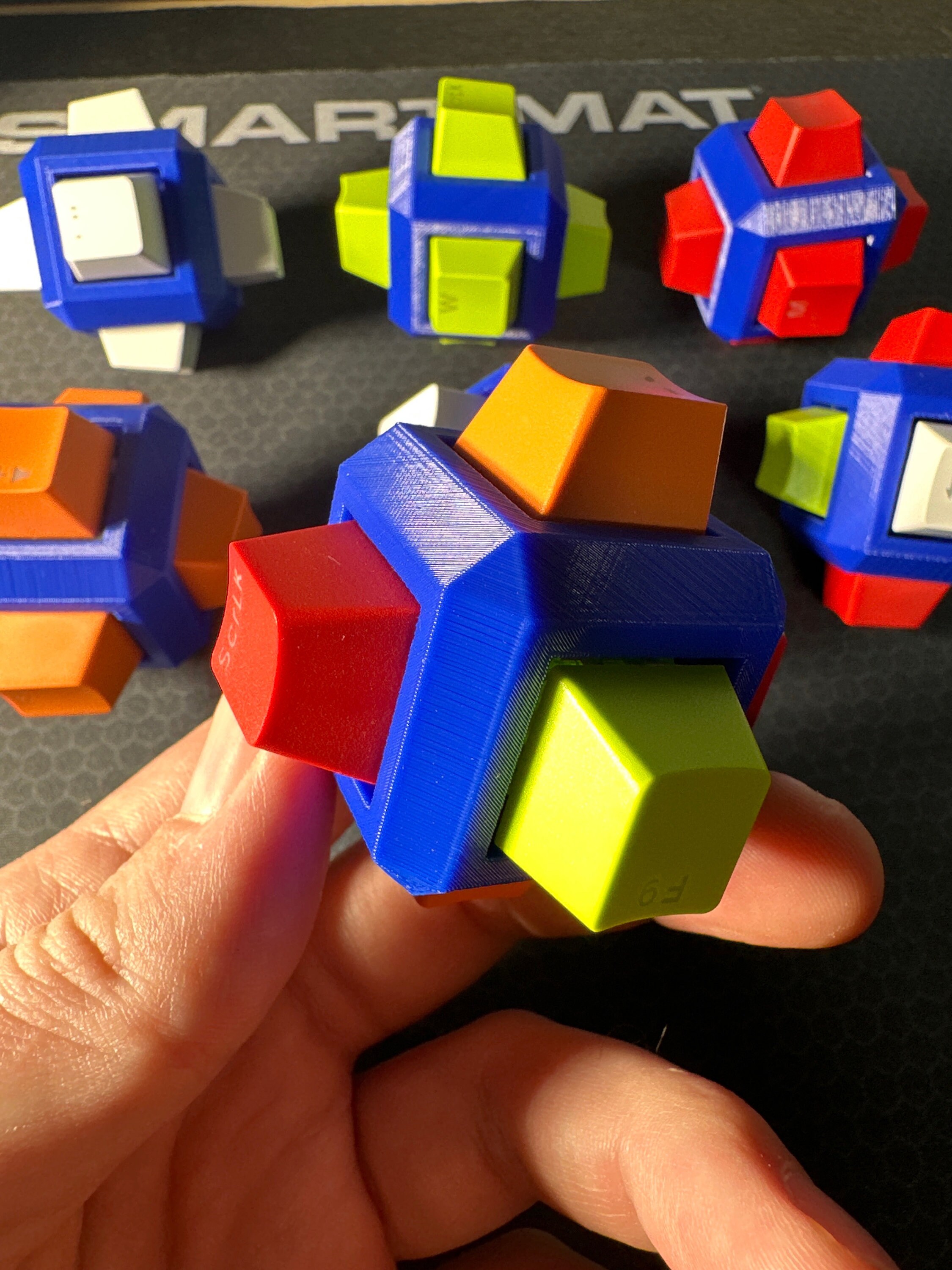 6 Key Mechanical Fidget Cube Assorted Mechanical Keyboard Switches - Etsy