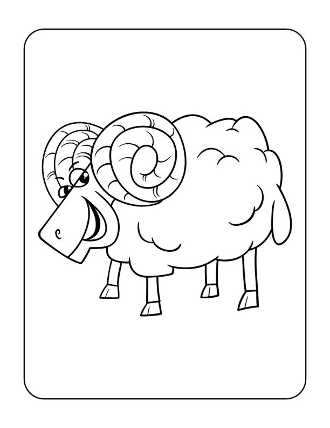 Farm Animal Coloring Pages - Etsy