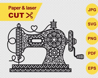 Vintage Mandala Sewing Machine. Printable Zentangle Coloring Page ...