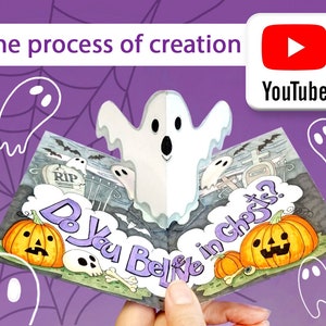 DIY Halloween Pop-up Printable Coloring Card | Horror Pop-up Card ...