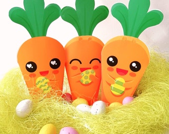 Carrot Box | Easter Treat Box Template | Digital Printable JPEG, SVG ...