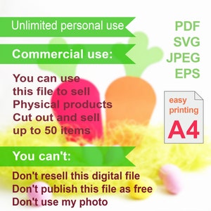 Carrot Box | SVG Template | Cricut Template | Printable PDF File | A4 ...