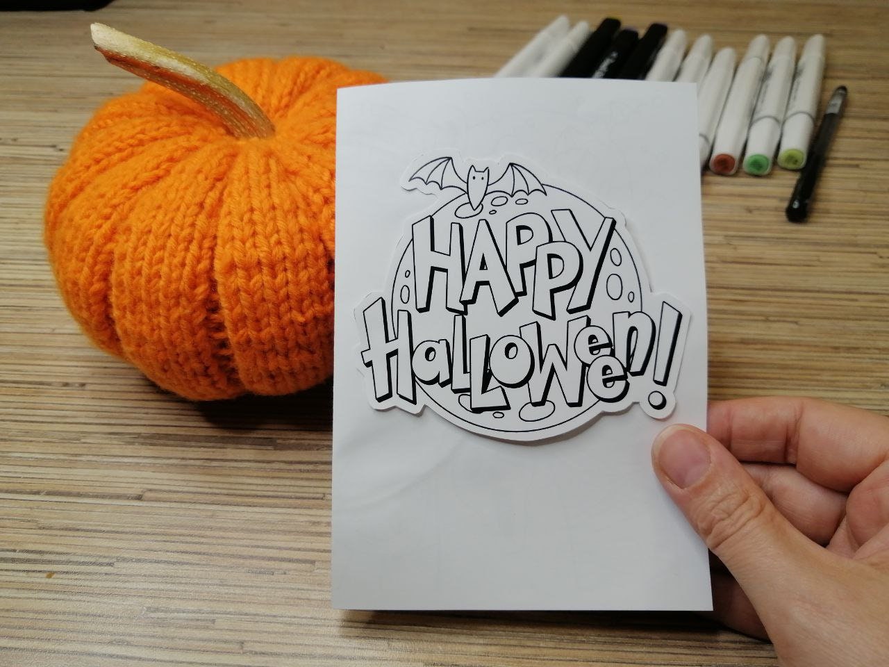 DIY Halloween Pop-up Printable Coloring Card | Horror Pop-up Card ...