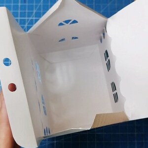 Gingerbread House Template: Paper Christmas Favor Box (digital ...