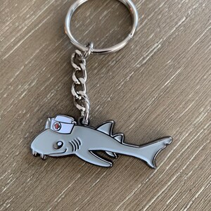 Nurses Week Shark Keychain & Free Sticker - Etsy