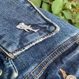 Nurse Shark Pin & Free Sticker, Nurse Week Gift - Etsy