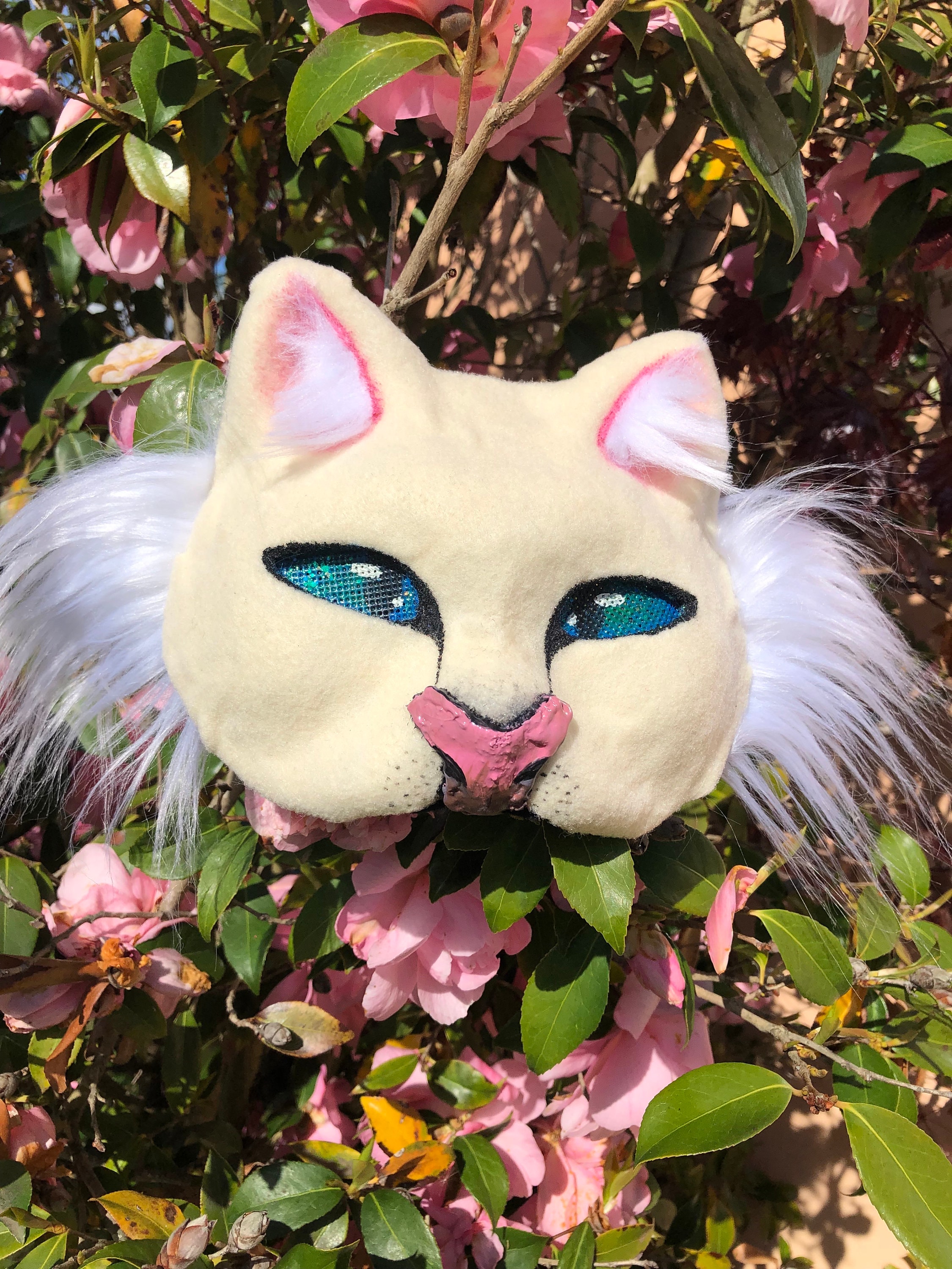 CUSTOM CAT MASK felted read Description - Etsy