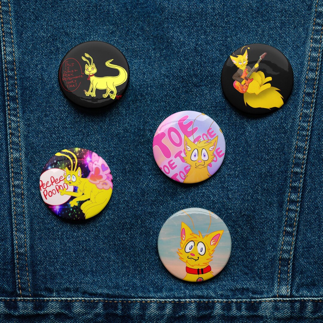 TOE Assorted Button Pins - Etsy