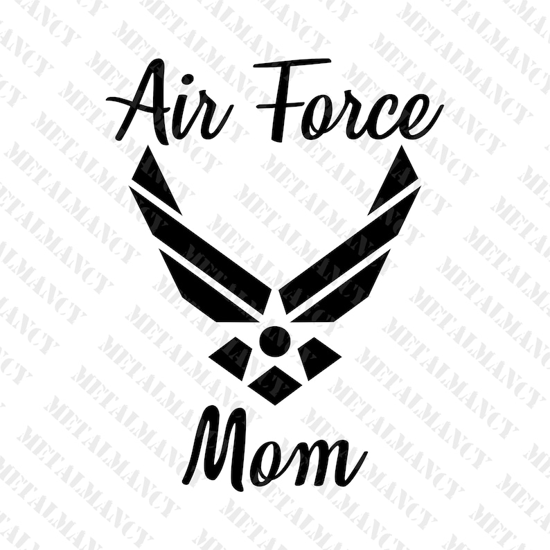 Air Force Mom SVG, DXF, EPS, Png, Jpg - Etsy