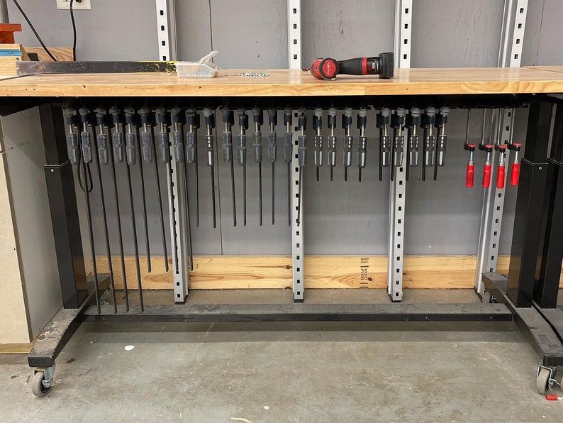 Heavy Duty Steel F-clamp Holder: USA Made Clamp Storage Rack - Etsy