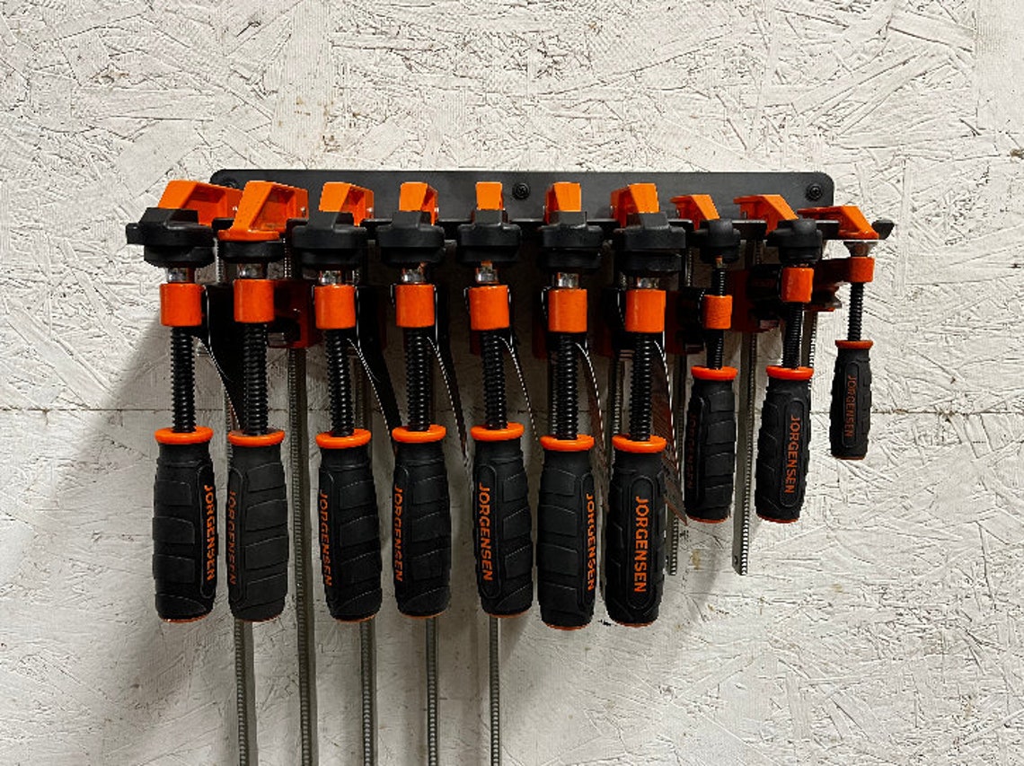 Heavy Duty Steel F-clamp Holder: USA Made Clamp Storage Rack - Etsy
