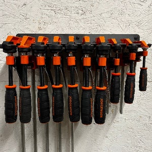 Heavy Duty Steel F-clamp Holder: USA Made Clamp Storage Rack - Etsy