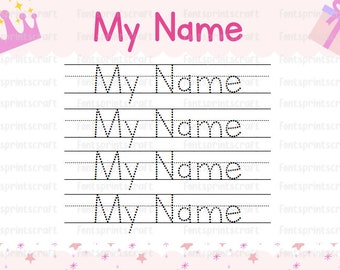 Custom Name Spelling Practice | Personalized Name Handwriting | Name ...