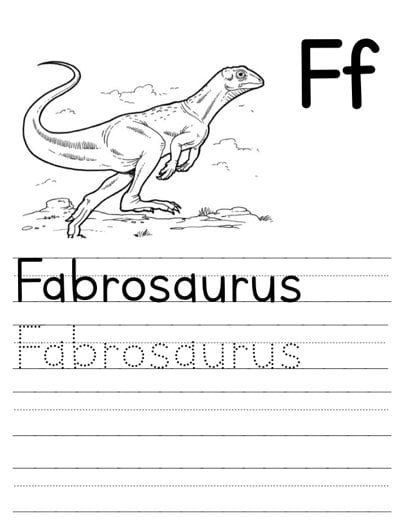 Digital Dinosaur Handwriting Practice Book dinosaur ABCS Penmanship ...