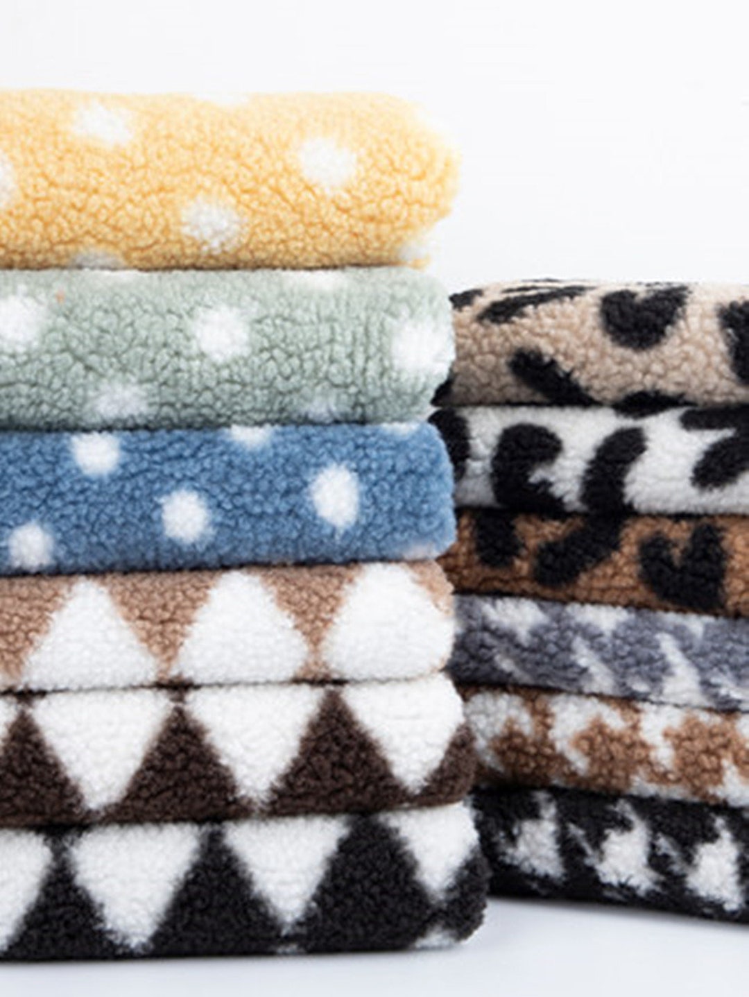 Lamb Wool Fabric With Thick Coral Fuzz Doll Flannelette DIY Warm ...