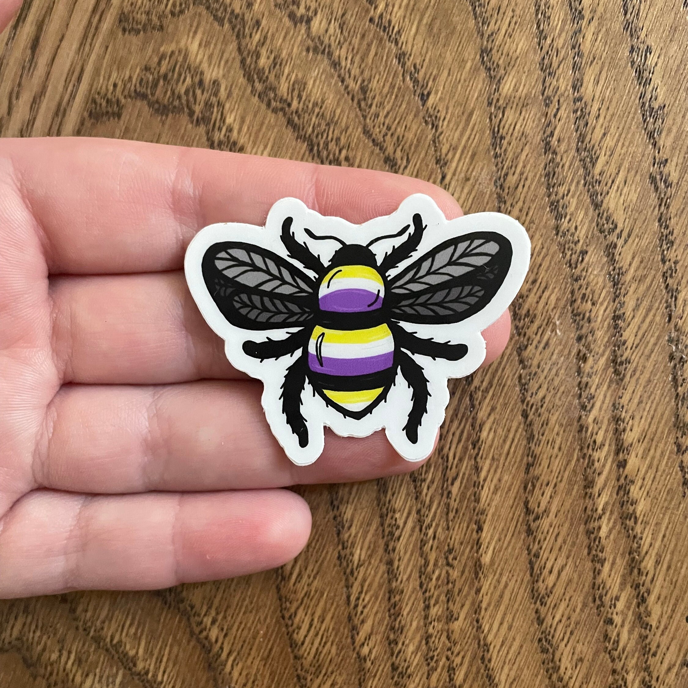 Non-binary Pride Sticker - Enbee - Etsy