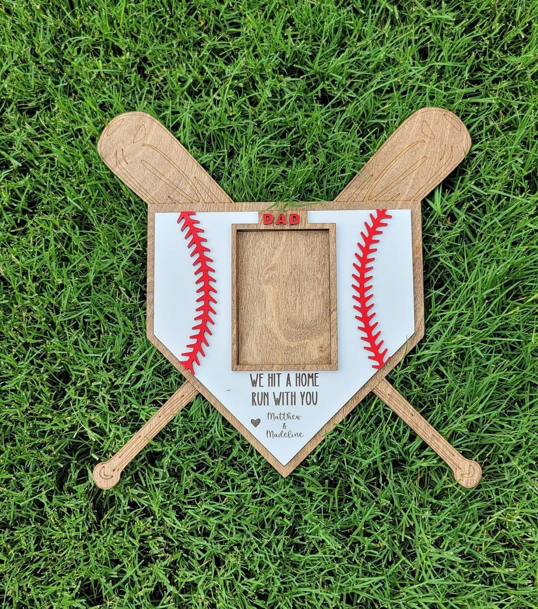 Custom Baseball Frame christmas Idea for Baseball Dad Personalized ...
