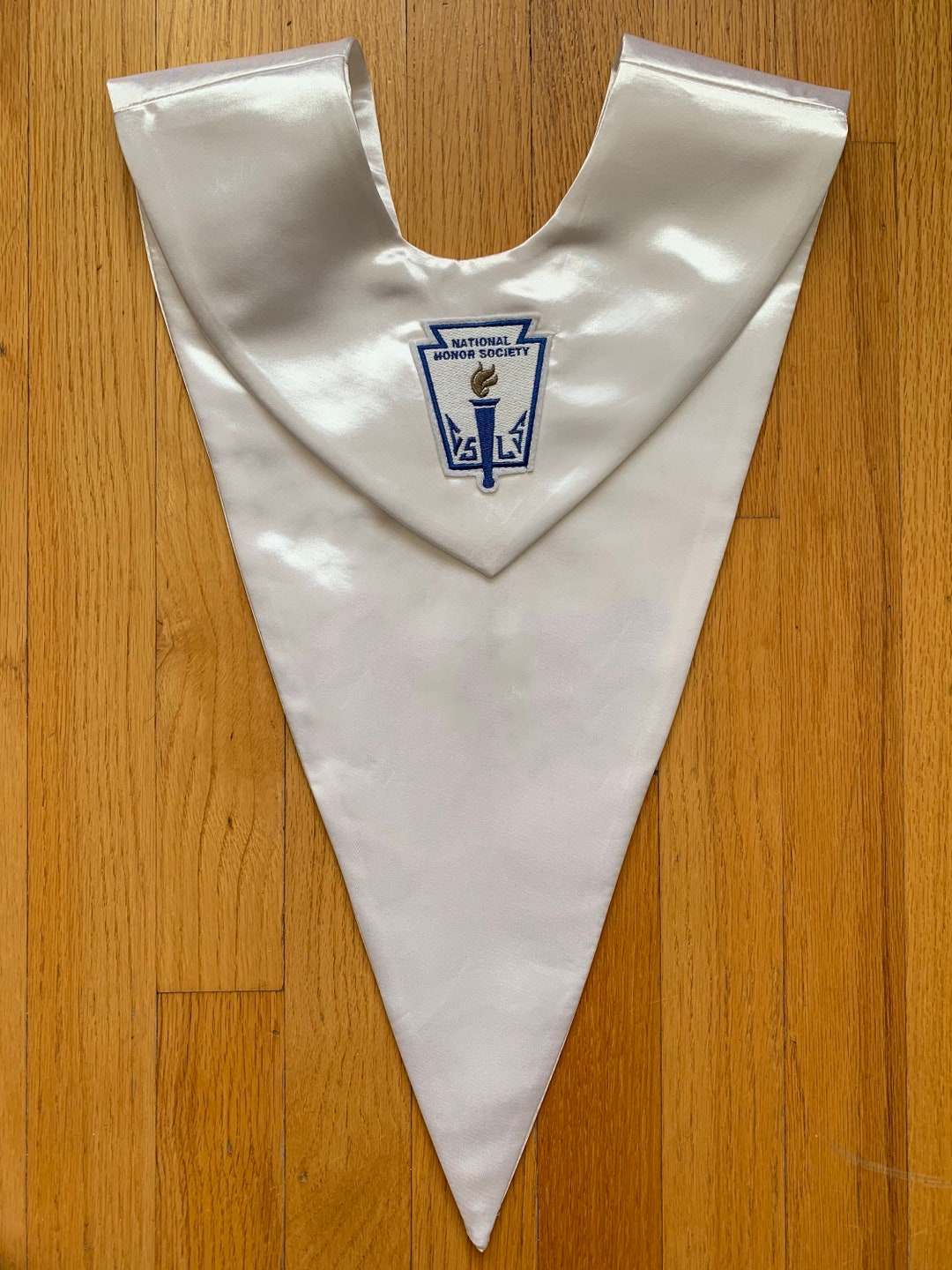 Official National Honor Society White Graduation Sash Stole NHS sealed ...