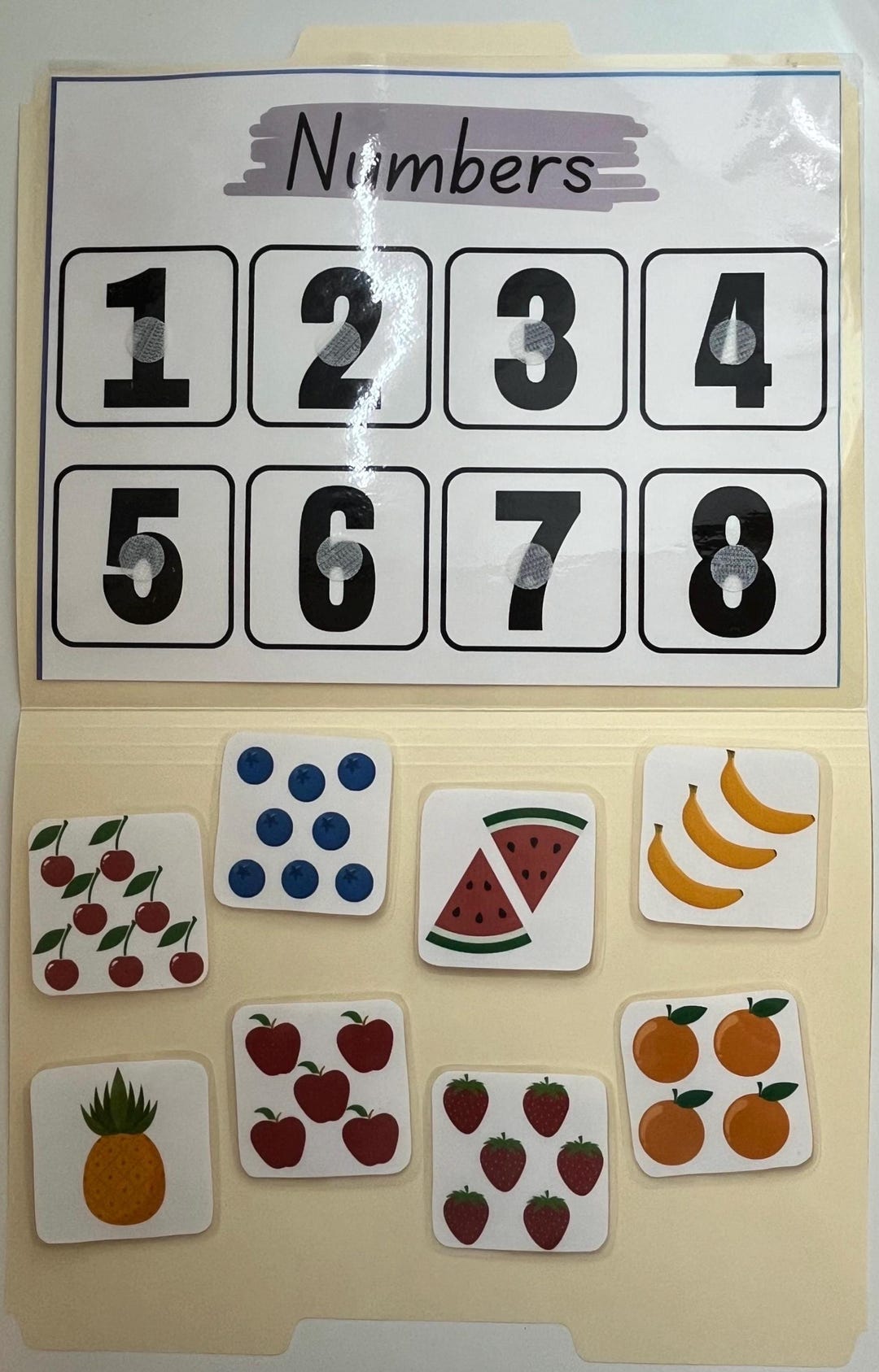 Fruit Number Matching for Kids - Preschool, Learning, Homeschool, Busy ...