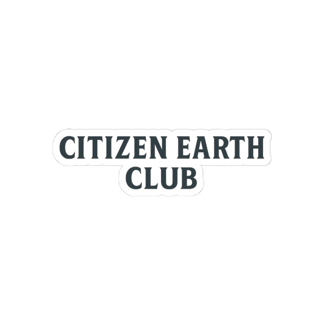 Citizen Earth Club Kiss-cut Stickers | Eco-friendly, Laptop Décor ...