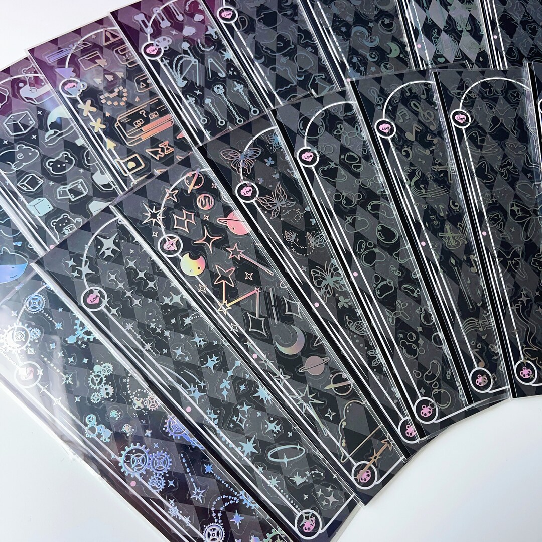 Holographic Deco Stickers Sheet 16 Styles Options 1pc, Deco Sticker ...