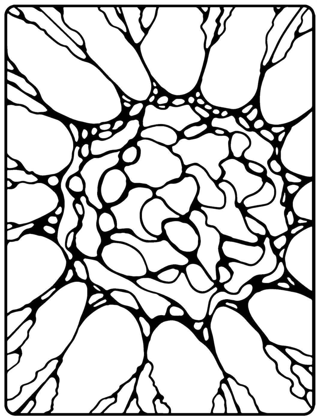 Neuro Sun Coloring Page Neurographic Art Art Therapy - Etsy