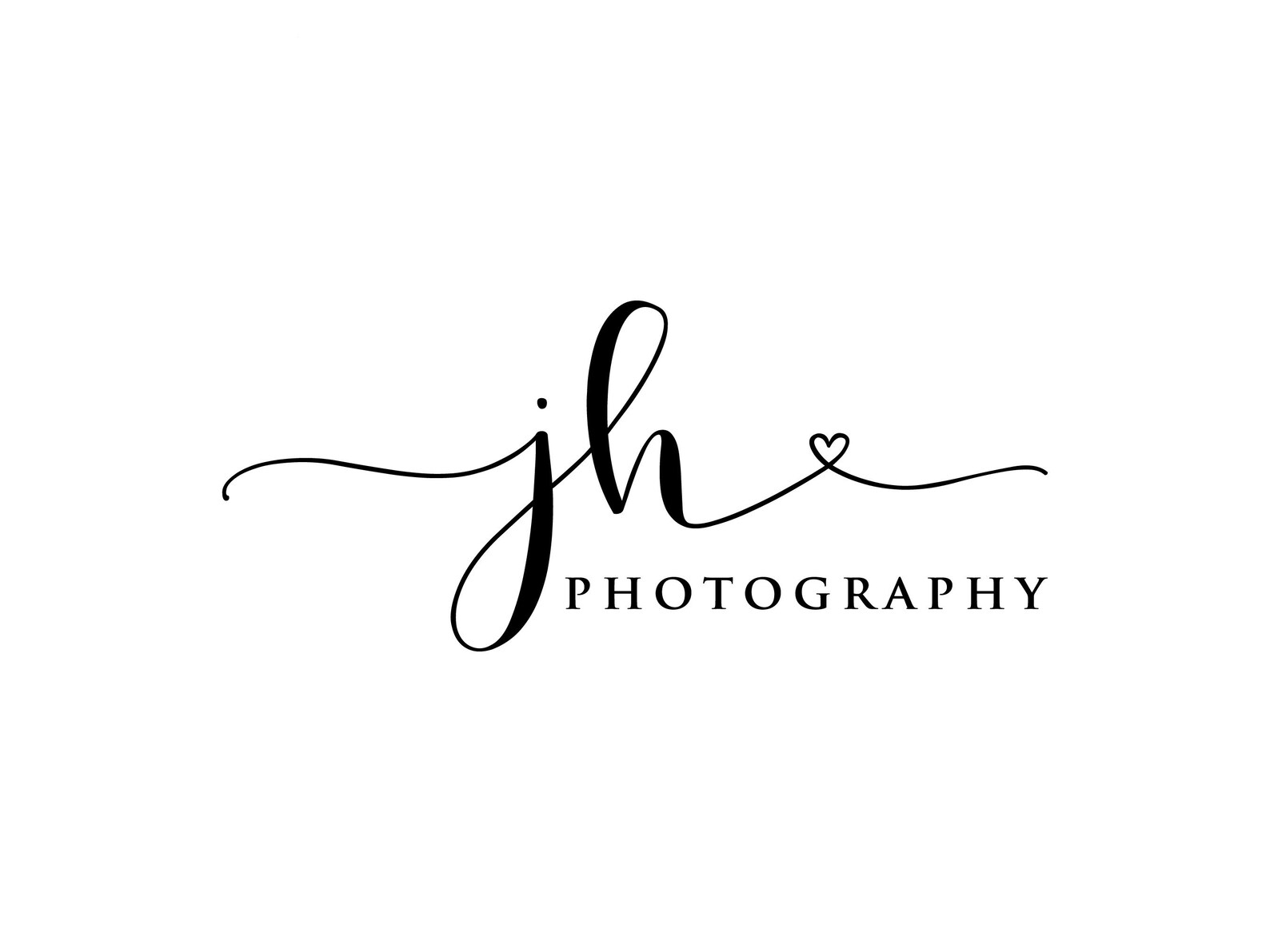 Custom Calligraphy Logo, Heart Logo, Logo Designs, Photography Logo ...