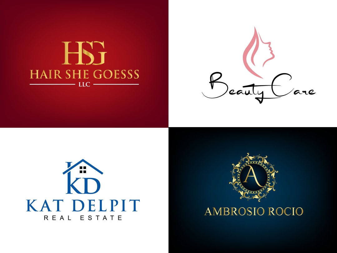 Custom Initial Logo Design, Logo Maker, Beauty and Cosmetics Logo ...