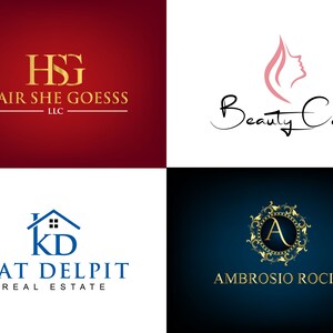 Custom Initial Logo Design, Logo Maker, Beauty and Cosmetics Logo ...