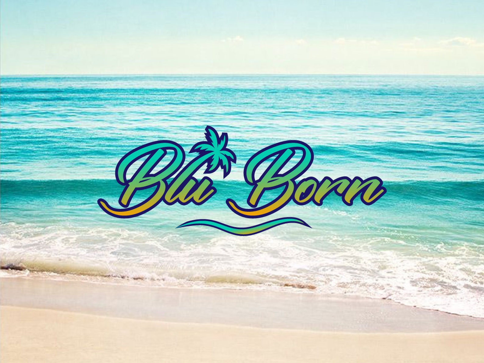 Beach Logo, Logo Designs, Watercolor Logo,watermark Logo, Summer Logo ...