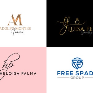 Custom Initial Logo Design, Logo Maker, Beauty and Cosmetics Logo ...