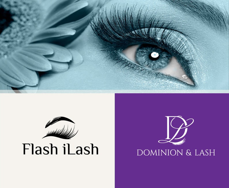 Custom Eyelash Logo, Beauty Salon Logo, Brows Logo, Lash Business Logo ...