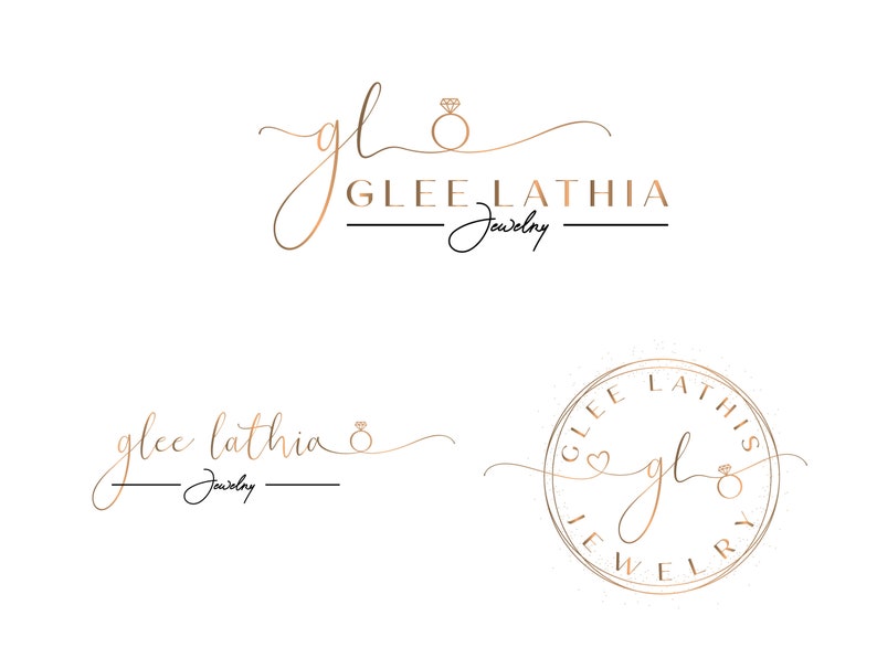 Custom Logo Jewelry, Emerald Logo, Earring Logo, Minimalist Logo ...