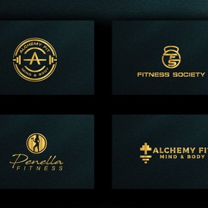 Custom Fitness Logo, Gym Logo, Personal Trainer Logo, Fitness ...