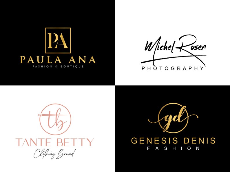 Initials Logo, Logo Design, Minimalist Logo Design, Custom Branding ...